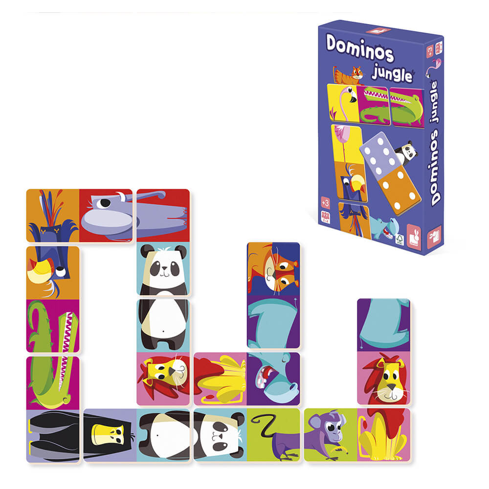 Dominoes Game Dominos Jungle : Memory & matching games Janod - J02771