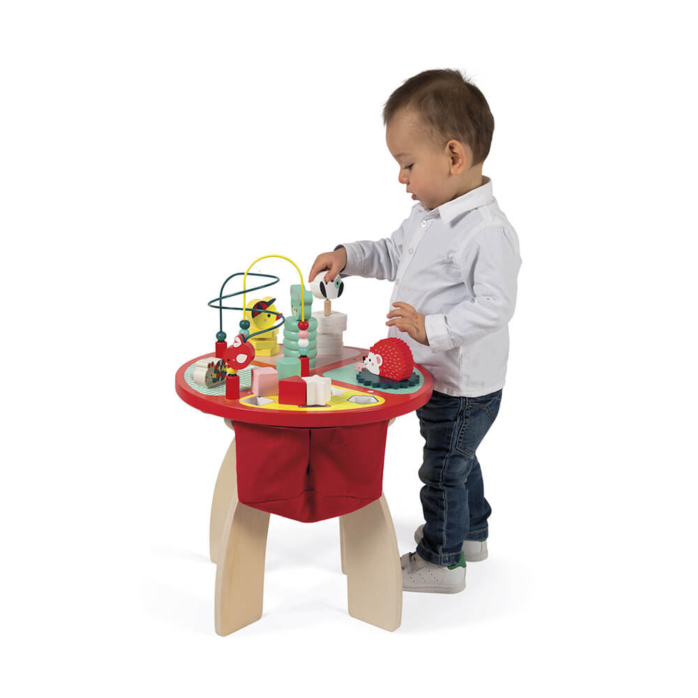 Baby Forest Activity Table (wood) : Manipulation & stackers Janod - J08018