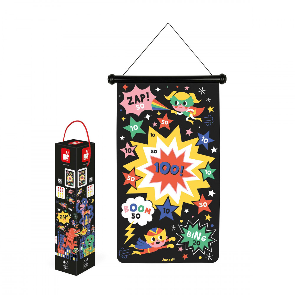 Magnetic Dart Game - Super Hero : Throwing games Janod - J02090