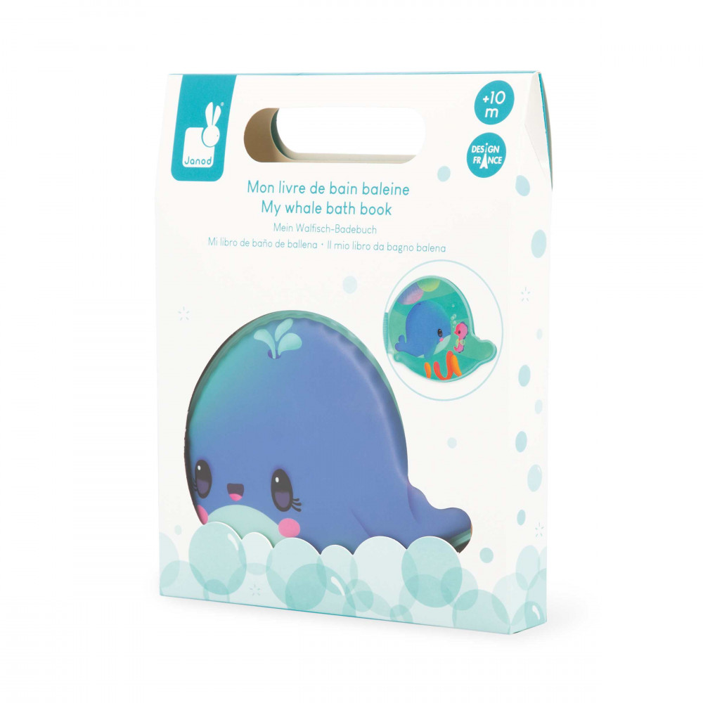 My Whale Bath Book : Bath toys Janod - J04720