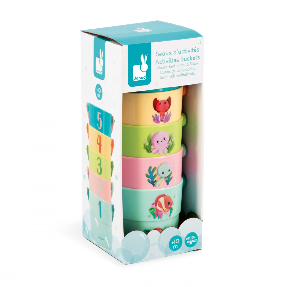 Buckets - My Baby Animals : Bath toys Janod - J04722