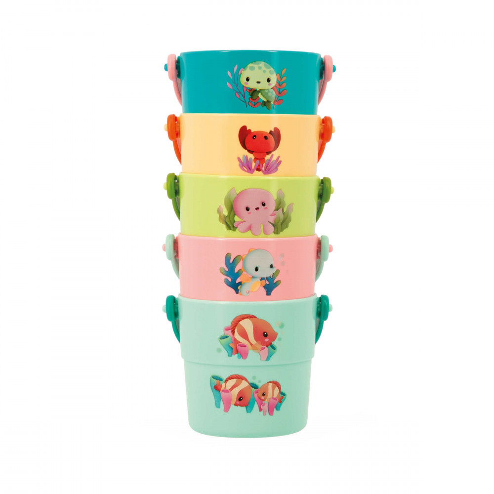 Buckets - My Baby Animals : Bath toys Janod - J04722