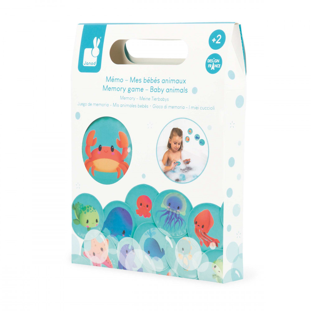 Memory Game - Baby Animals : Bath toys Janod - J04723