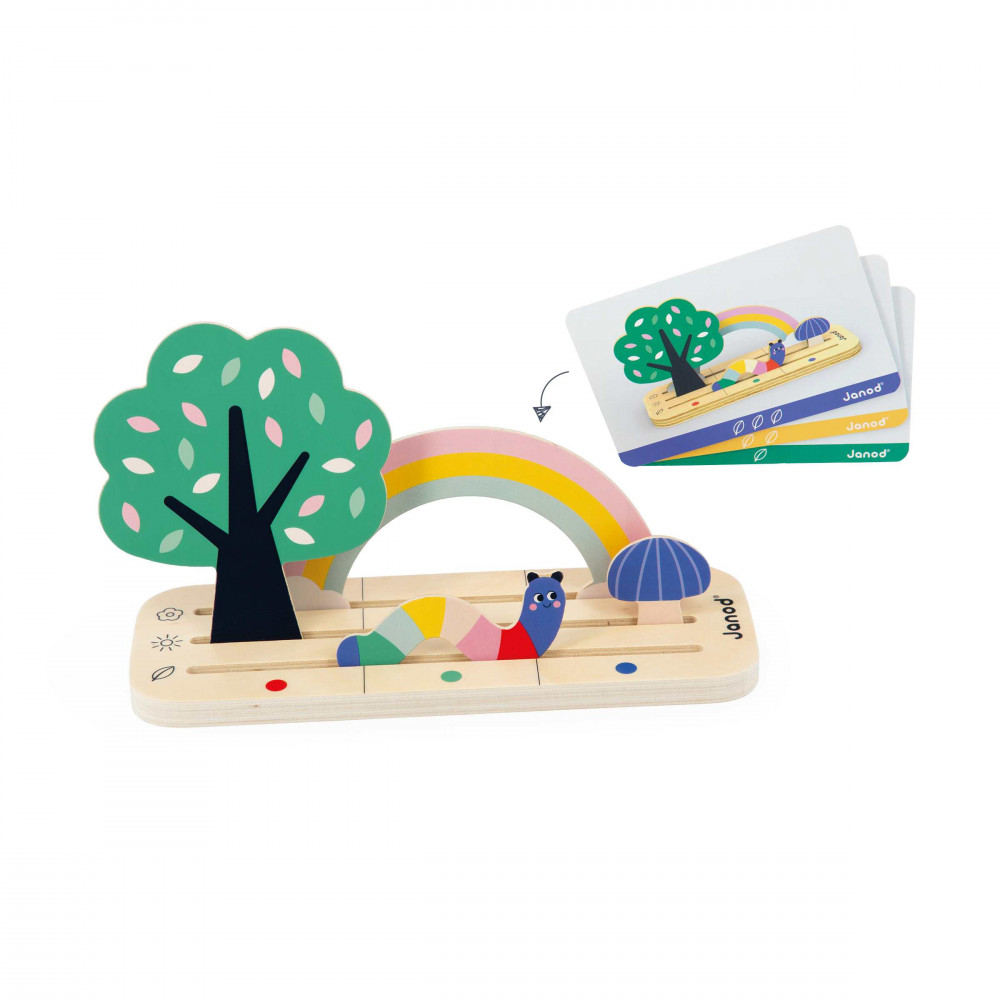 Jouet éducatif bois - Se repérer dans l'espace, enfant 3 ans - Janod Jouet éducatif bois - Se repérer dans l'espace, enfant 3 ans - Janod