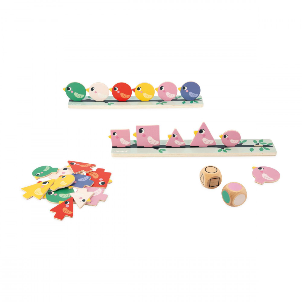 Sorting Shapes, Sizes And Colours - Birds : Shapes & Colours Janod - J05089