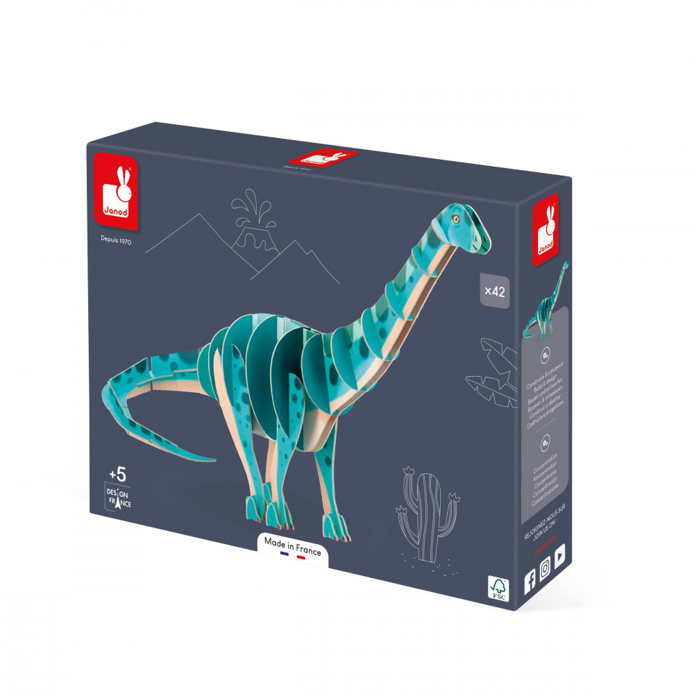 Dino - Diplodocus Multidimensional Puzzle : Educational puzzles Janod ...