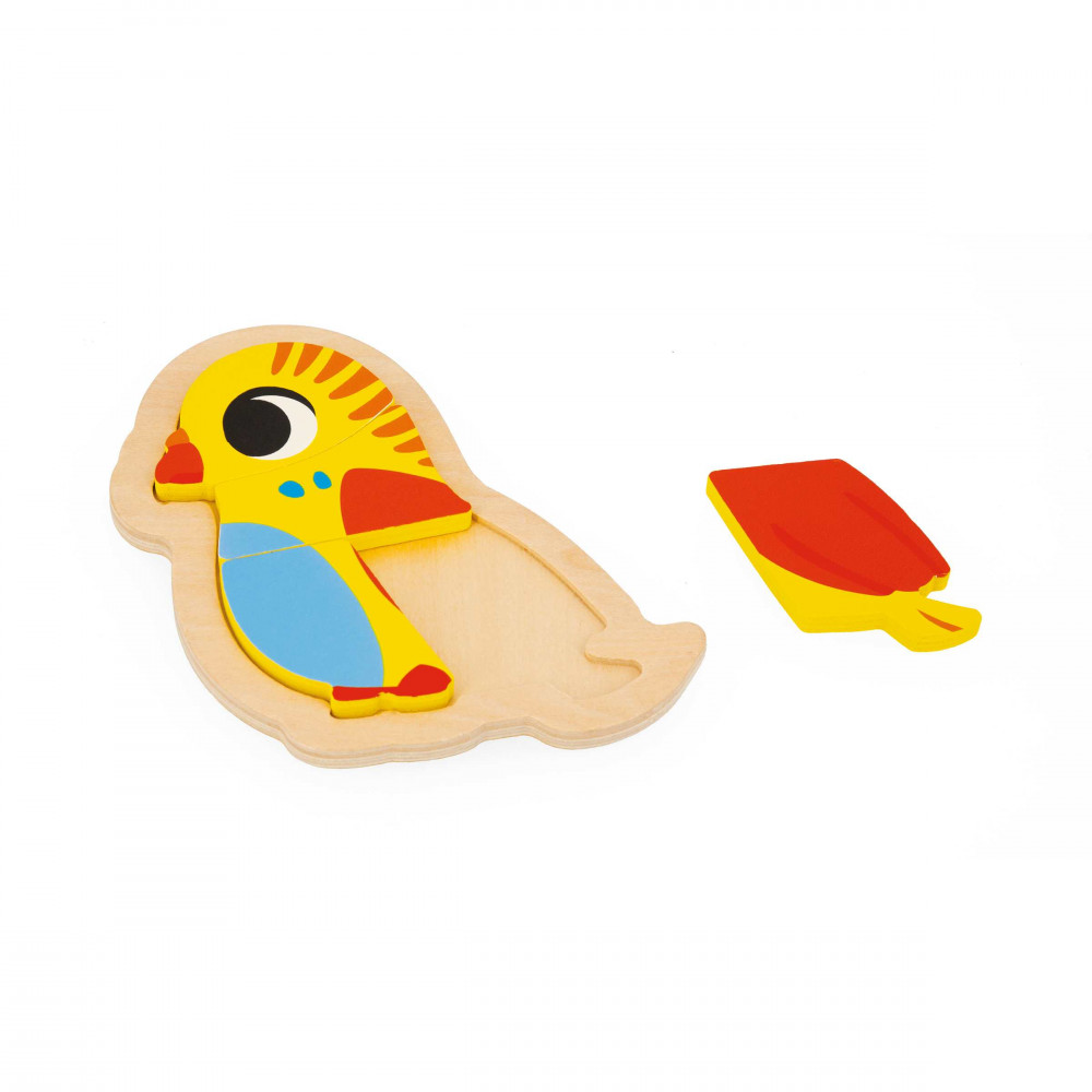4 Progressive Puzzles - Pet : Toddler wooden puzzles Janod - J07115