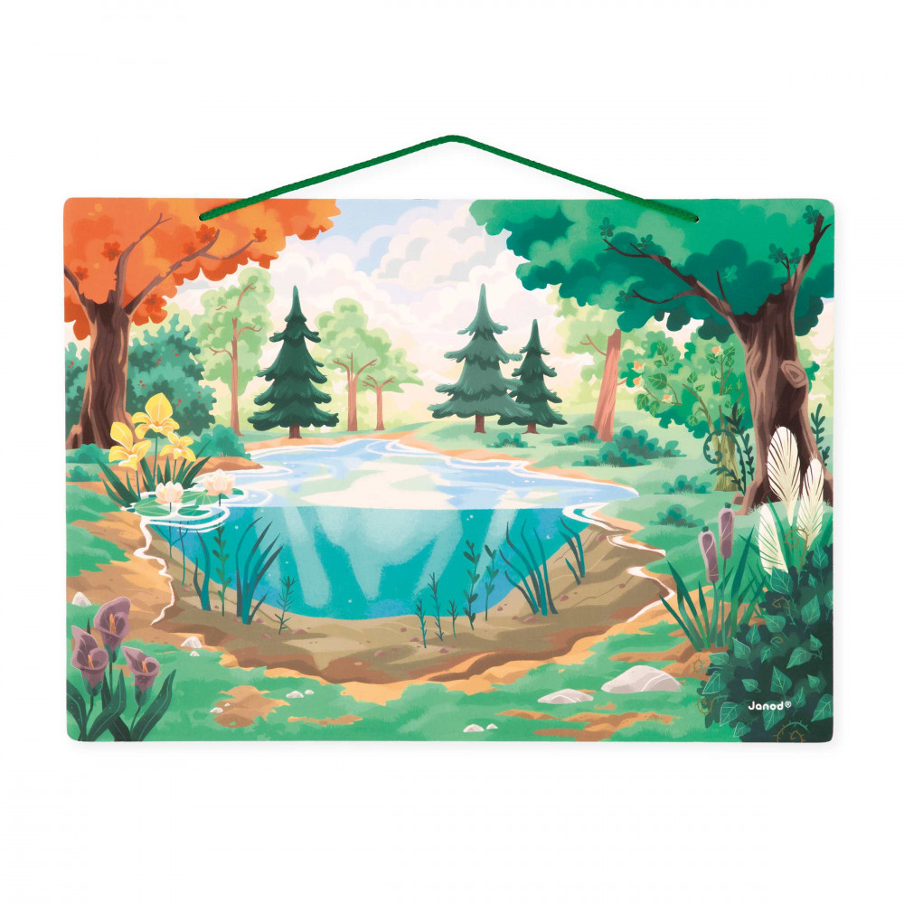 Pond Magnetic Picture Board : Educational magnetic games Janod - J08647