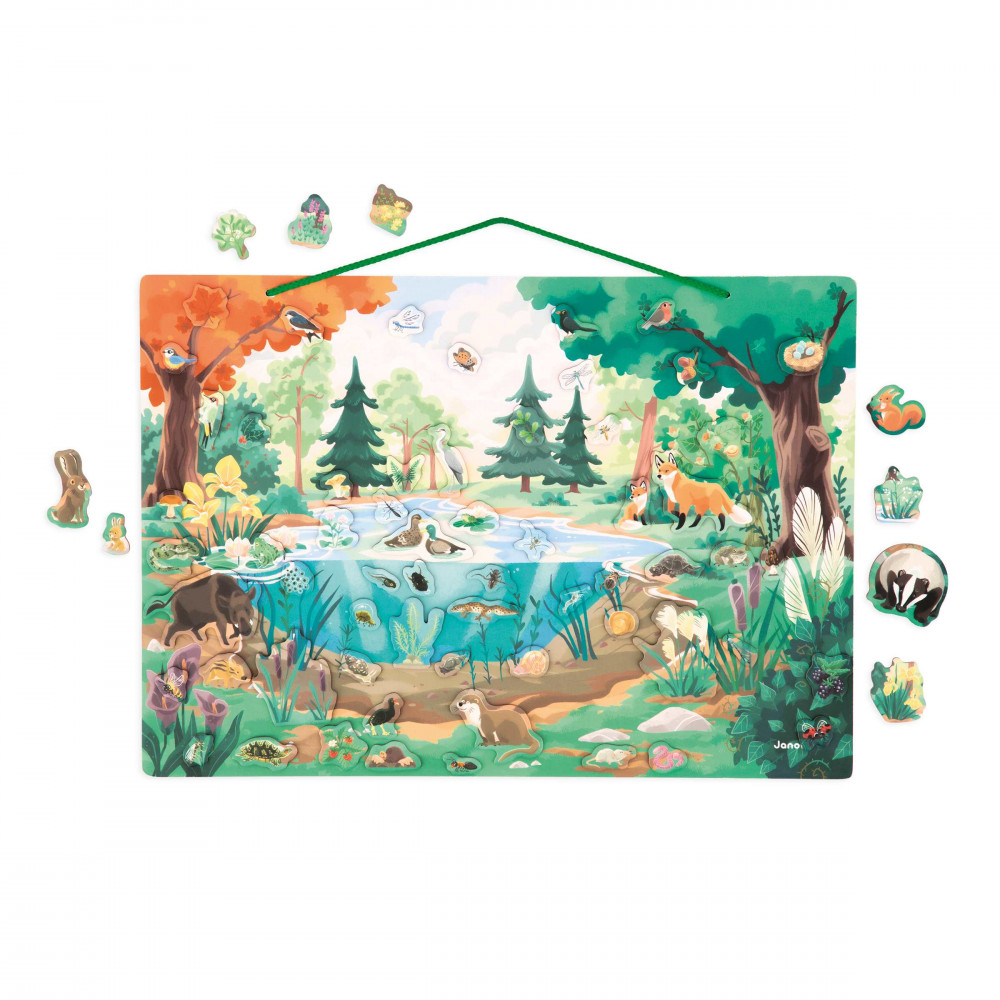 Pond Magnetic Picture Board : Educational magnetic games Janod - J08647