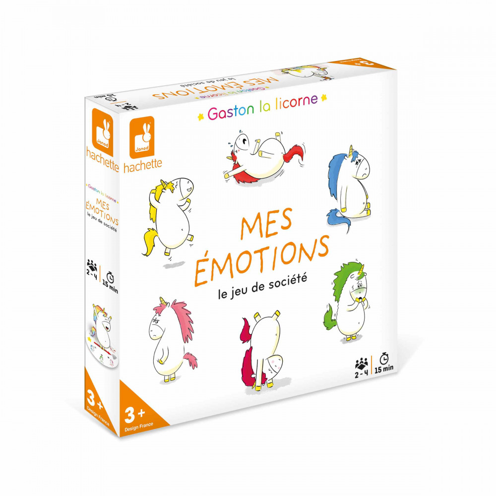 Jeu Gaston la Licorne - Mes Emotions : Jeux de parcours Janod - J02479