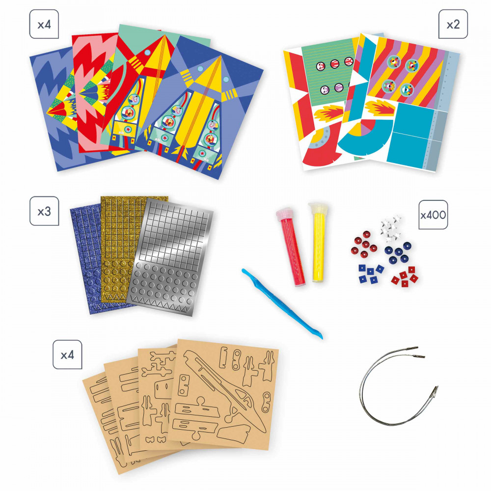 Coffret créatif Multiactivités - Jouet créatif enfant 7 ans - Janod