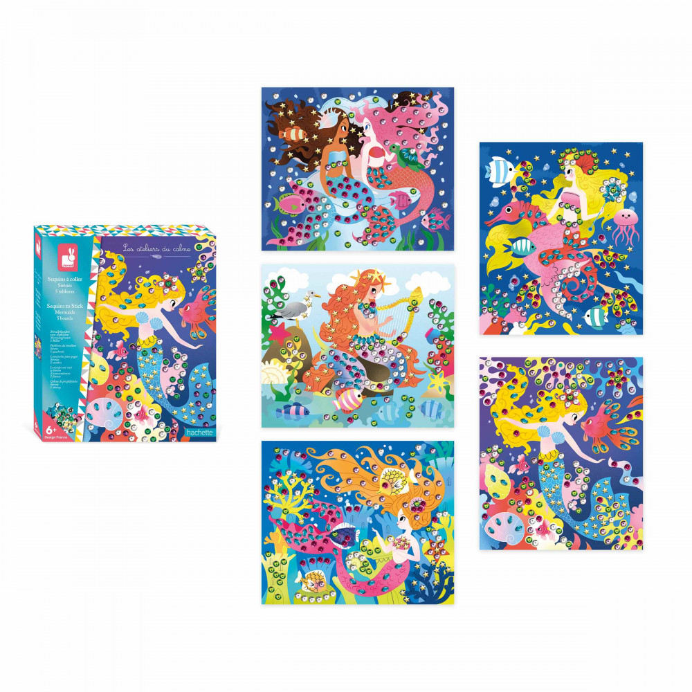 Sequins To Stick Mermaids : "Les Ateliers du Calme" Collection Janod ...