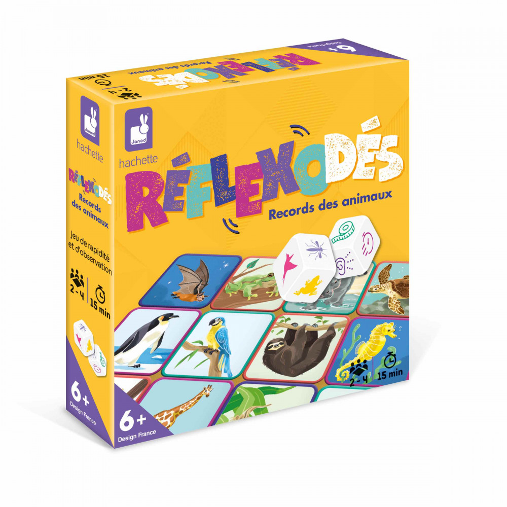 RéflexoDés - Animaux : Jeux de rapidité & de stratégie Janod - J02484