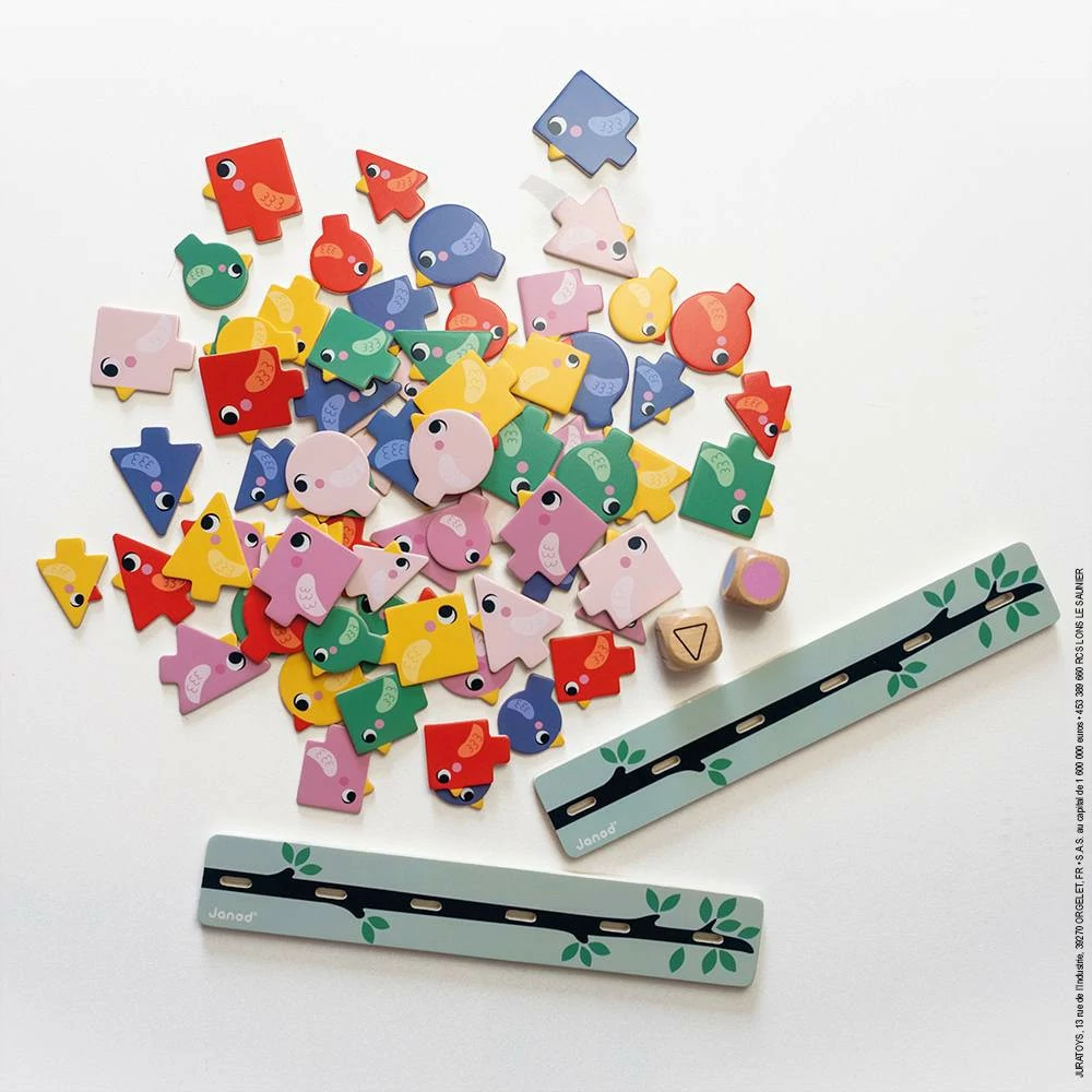Sorting Shapes, Sizes And Colours - Birds : Shapes & Colours Janod - J05089