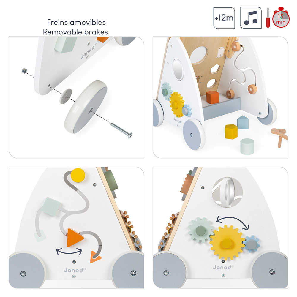 Sweet Cocoon Wooden Multi-Activity Trolley : Rockers, Ride-ons ...