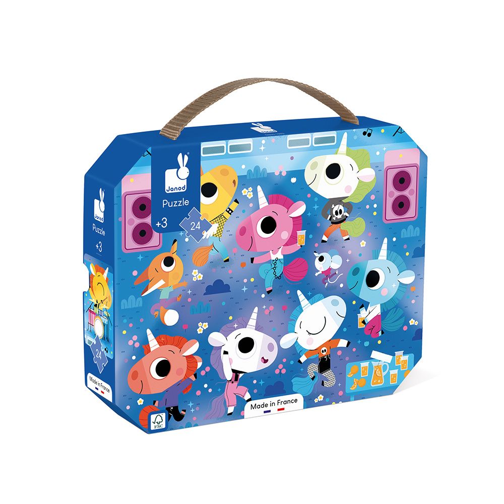 Puzzle Rock Concert Unicorns 24 pieces : 20 to 49 piece puzzles Janod ...