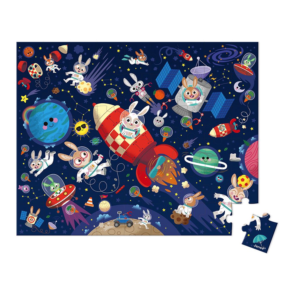 Raketenpuzzle 54 Teile : 50- bis 149-teilige Puzzles Janod - J02545 ...