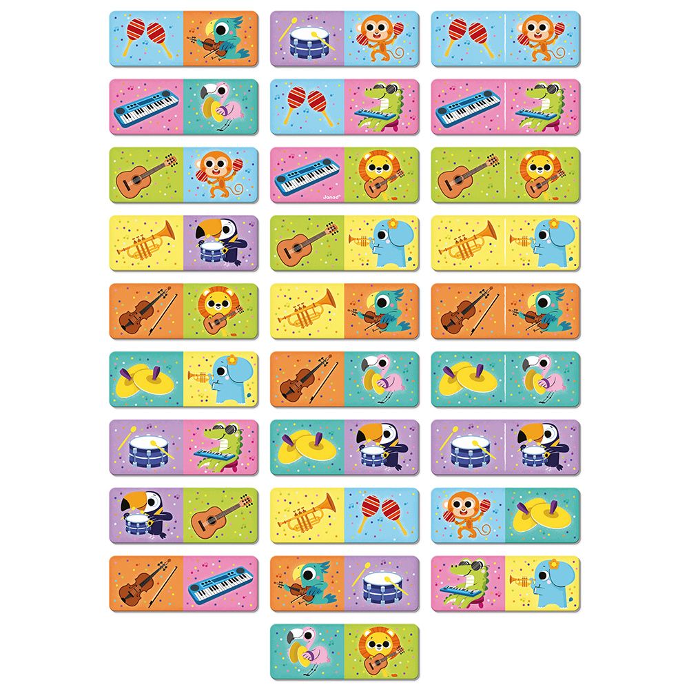Dominó Instrumentos Musicales : Juegos de memoria y asociación Janod ...