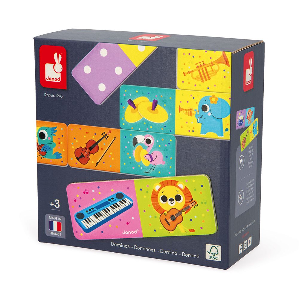 Dominoes Musical Instruments : Memory & matching games Janod - J02623