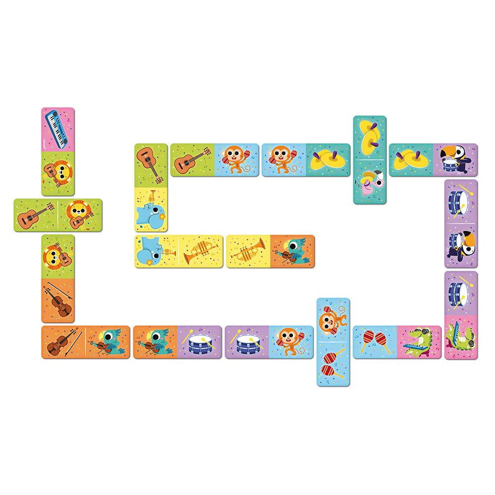 Dominoes Musical Instruments : Memory & matching games Janod - J02623