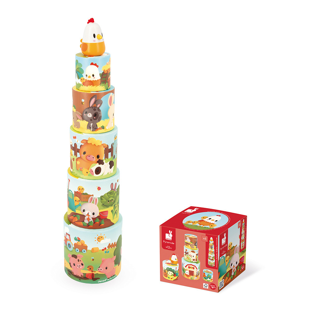 My First Chicken Pyramid : Blocks & Pyramids Janod - J03310