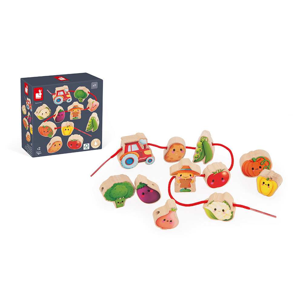 Vegetable Garden Threading Beads : Manipulation & stackers Janod - J03313