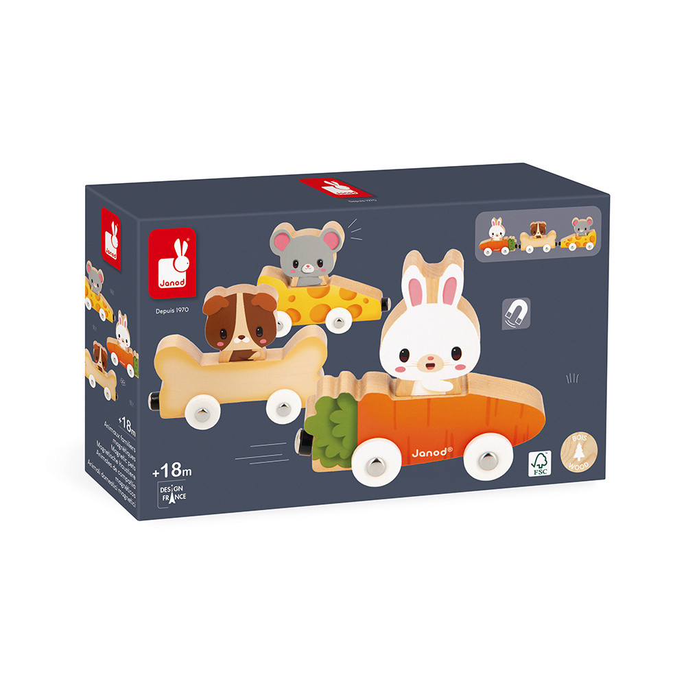 Magnetic Pets : Trains & Vehicles Janod - J03315