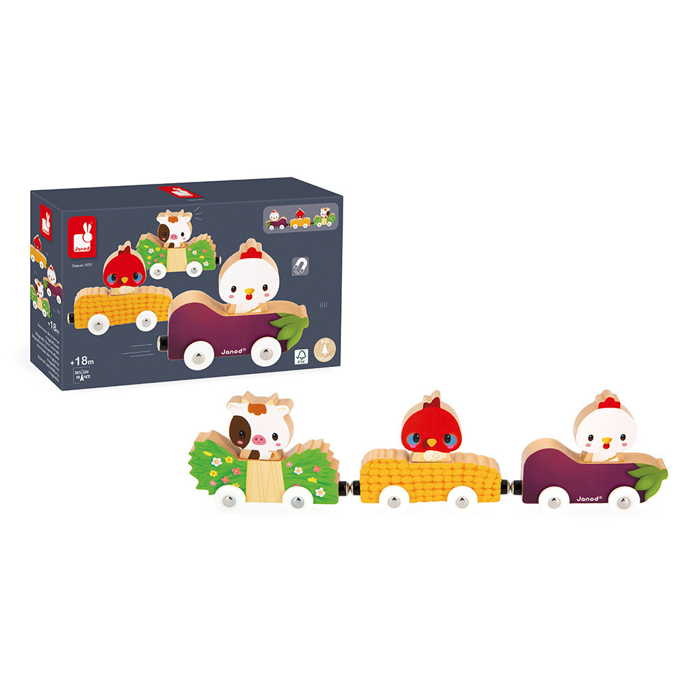 Magnetic Farm Animals : Trains & Vehicles Janod - J03316