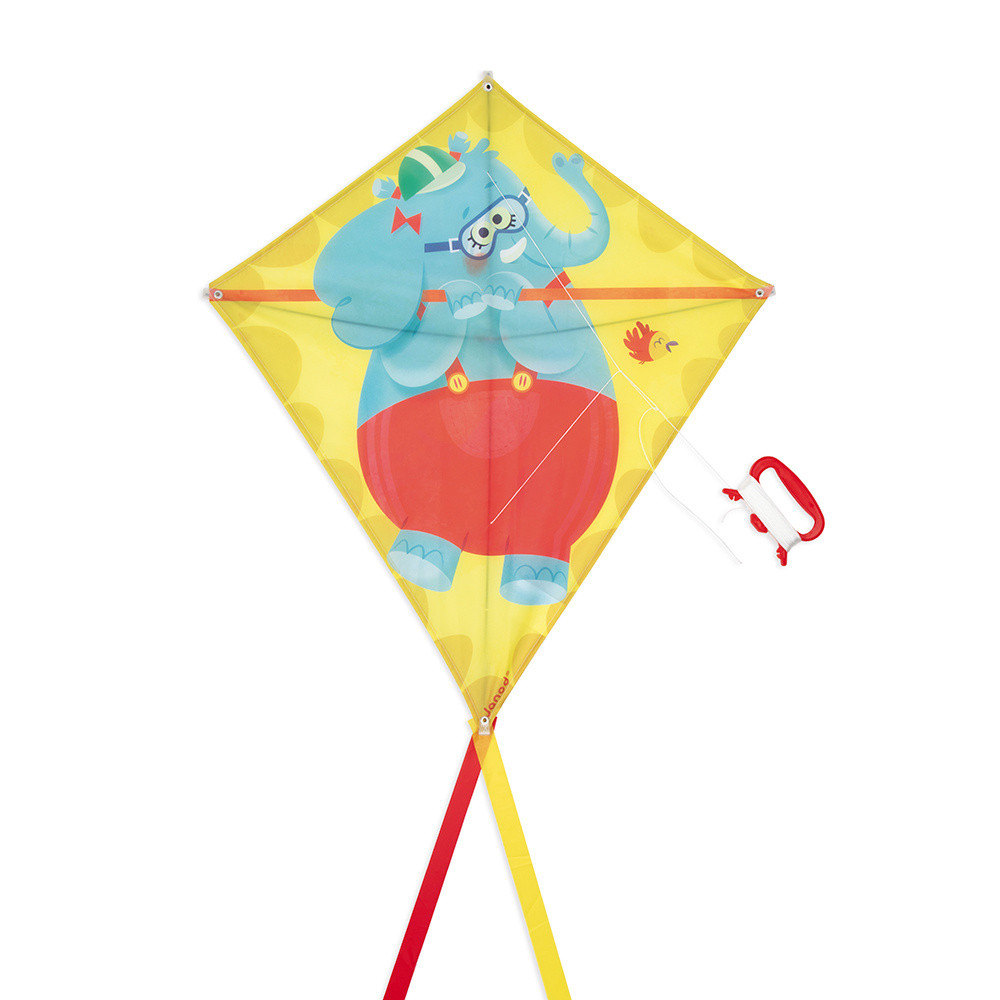 Applepop Elephant Kite : Sports & Outdoor games Janod - J03361