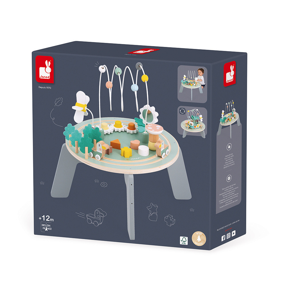 Table d'Activités Jardin Sweet Cocoon : Manipulation & Encastrement Janod - J04045