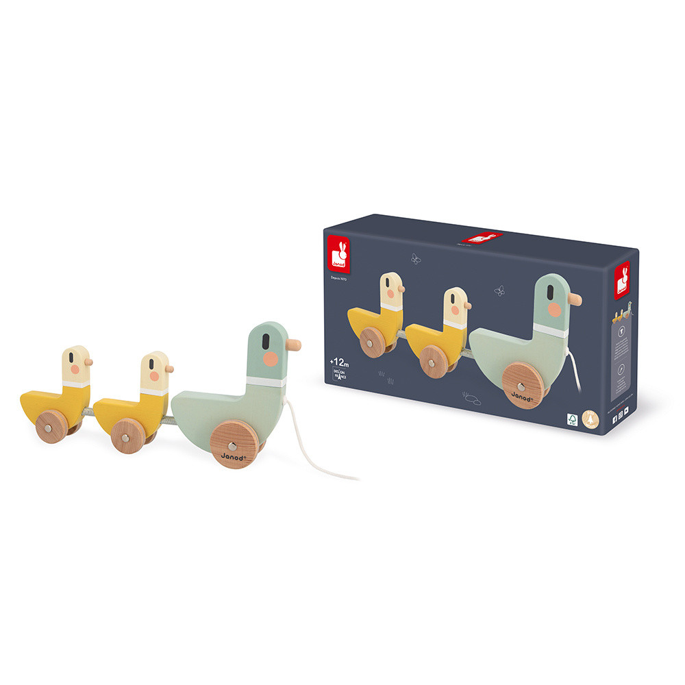 Ducks to Pull Sweet Cocoon : Push & Pull toys Janod - J04051