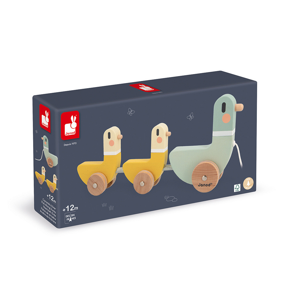 Ducks to Pull Sweet Cocoon : Push & Pull toys Janod - J04051
