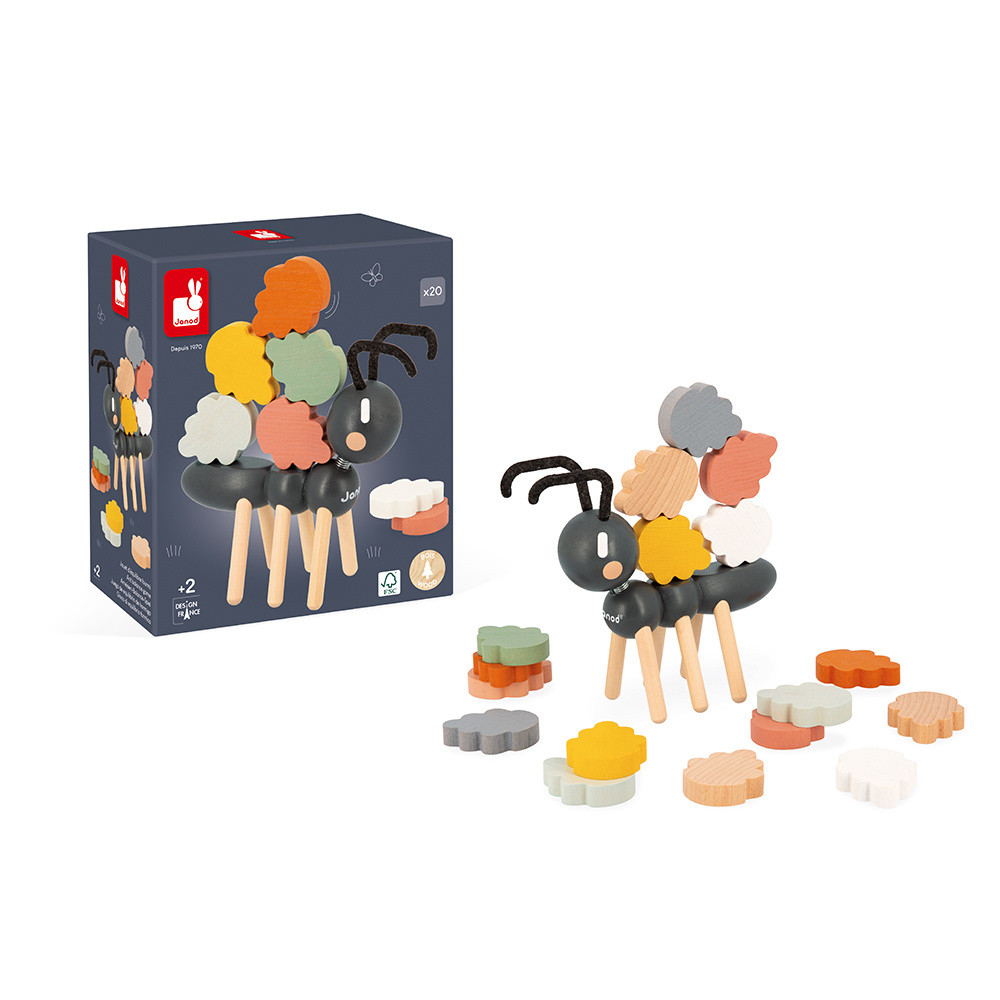 Jeu d'Équilibre Fourmi Sweet Cocoon : Manipulation & Encastrement Janod - J04053