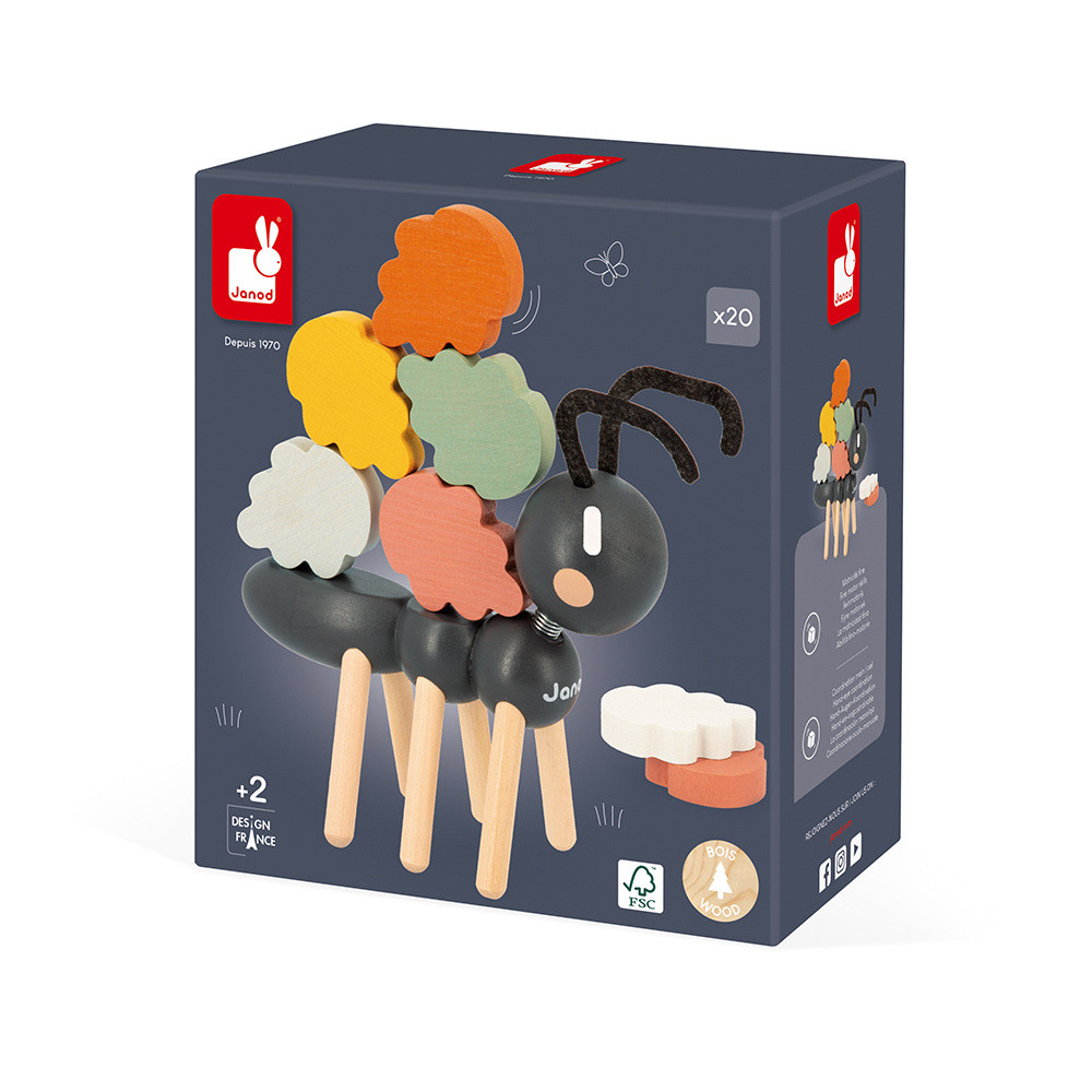 Jeu d'Équilibre Fourmi Sweet Cocoon : Manipulation & Encastrement Janod - J04053