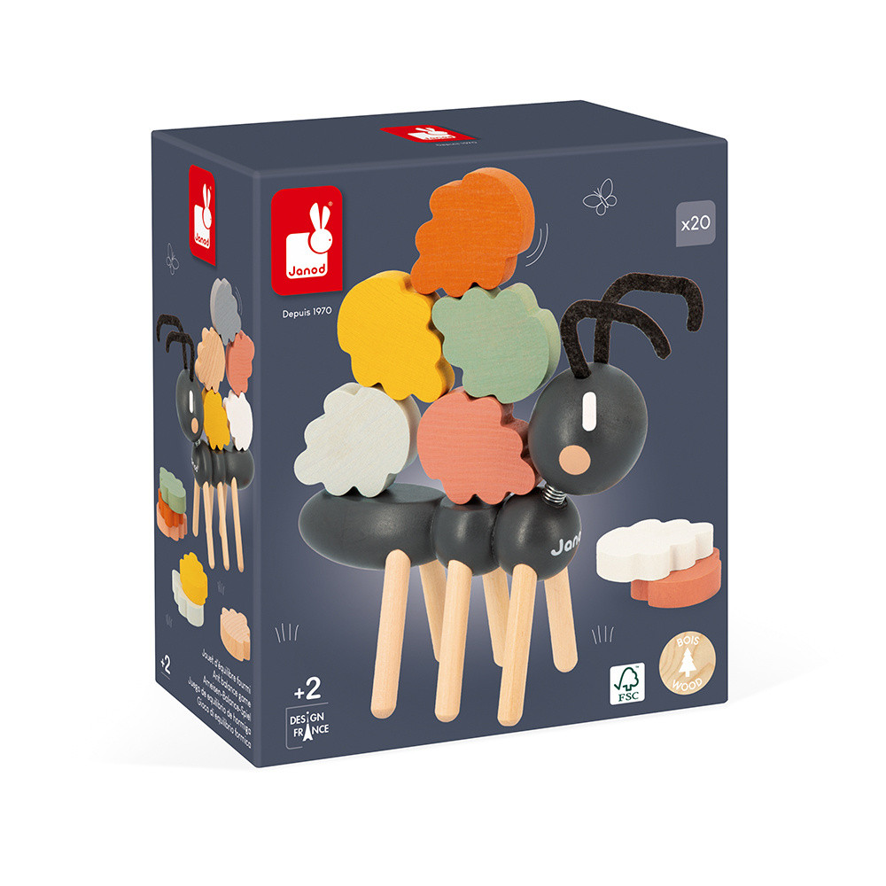 Jeu d'Équilibre Fourmi Sweet Cocoon : Manipulation & Encastrement Janod - J04053