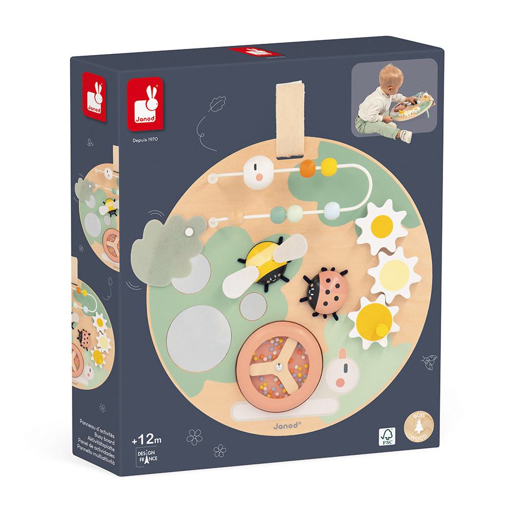 Panneau d'Activités Sweet Cocoon : Manipulation & Encastrement Janod - J04057