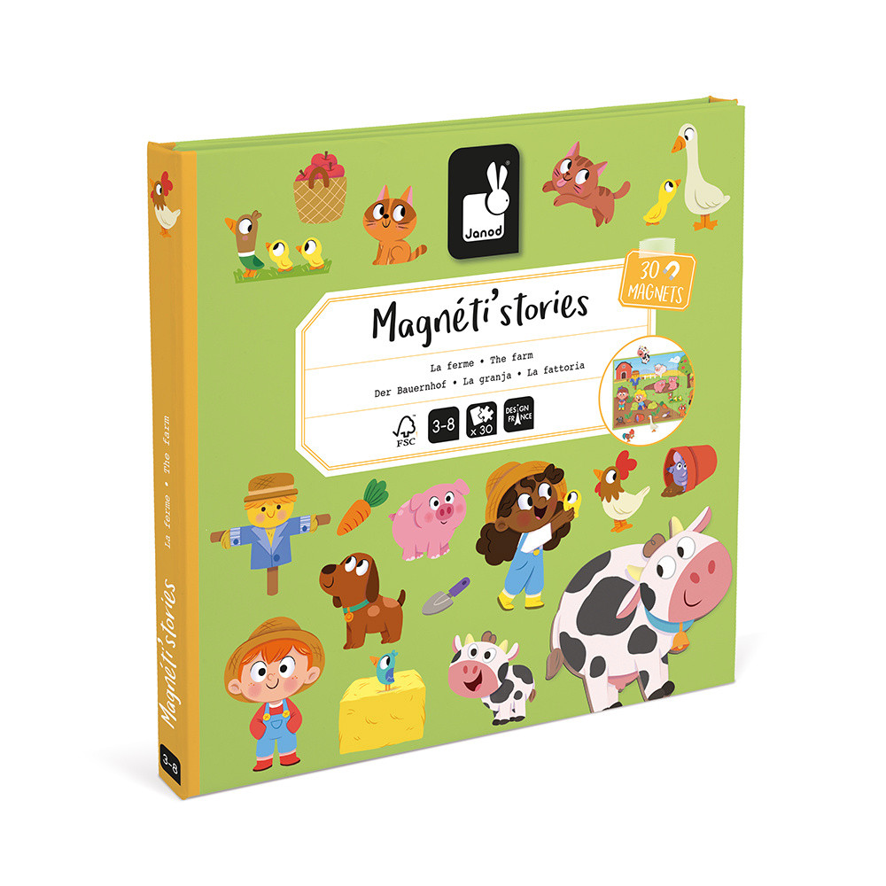 Magnéti'stories the Farm : Educational magnetic games Janod - J05451