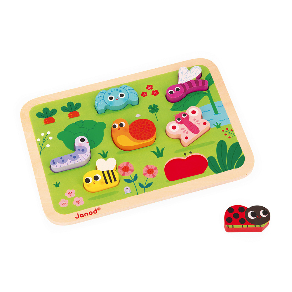 Puzzle da giardino Chunky 7 pezzi : Puzzle in legno prima infanzia ...