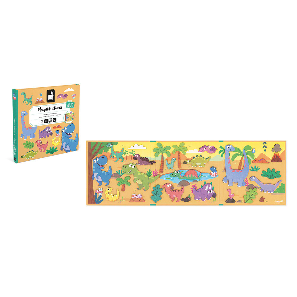 Magnéti'stories Dinosaurs : Educational magnetic games Janod - J05450