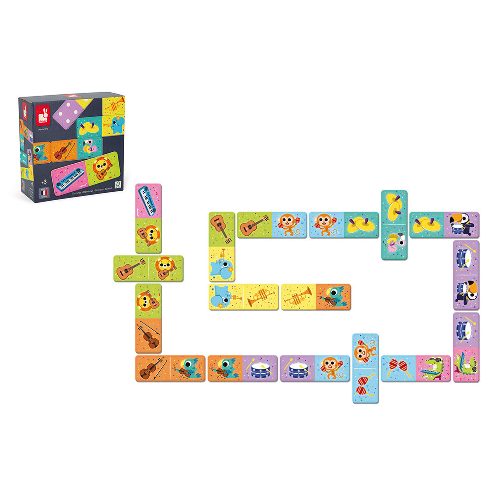 Dominoes Musical Instruments : Memory & matching games Janod - J02623