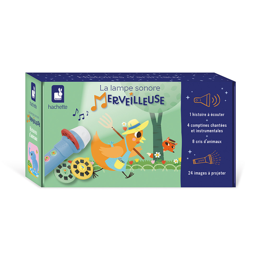 Wonderful Sound Lamp - Animals (FR) : Story lamps Janod - J04677