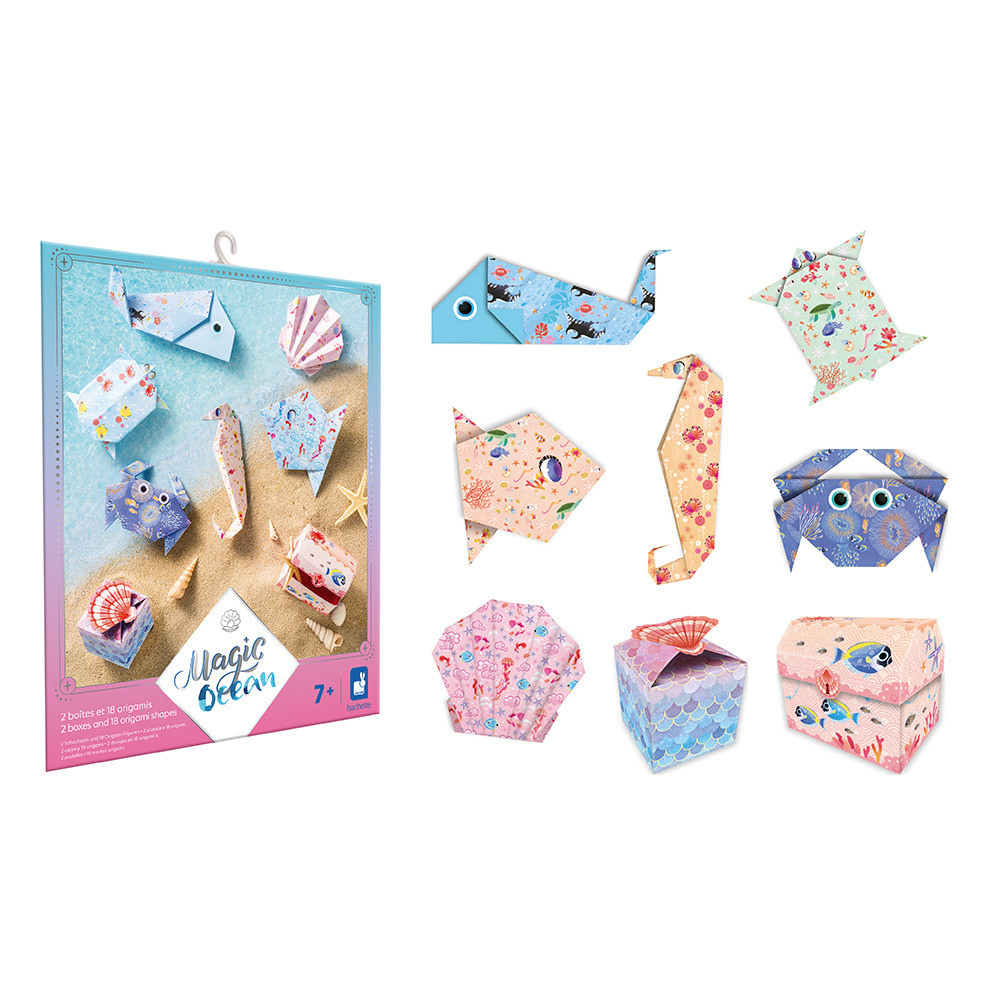 Magic Ocean - 2 Boxes And 18 Origami : 3D Creations Janod - J07749