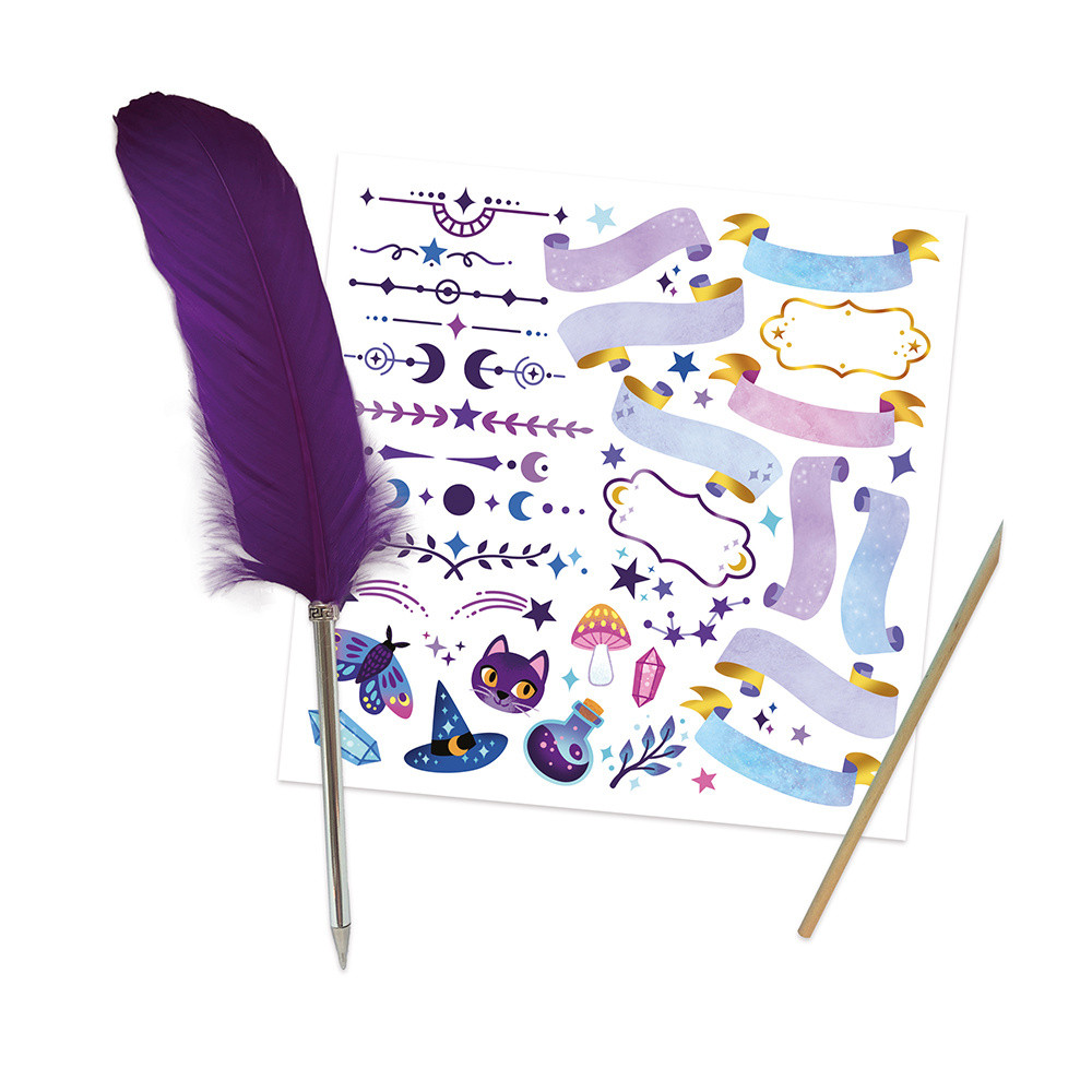 Magic School - Grimoire Secret : Tampons & Papeterie Janod - J09110