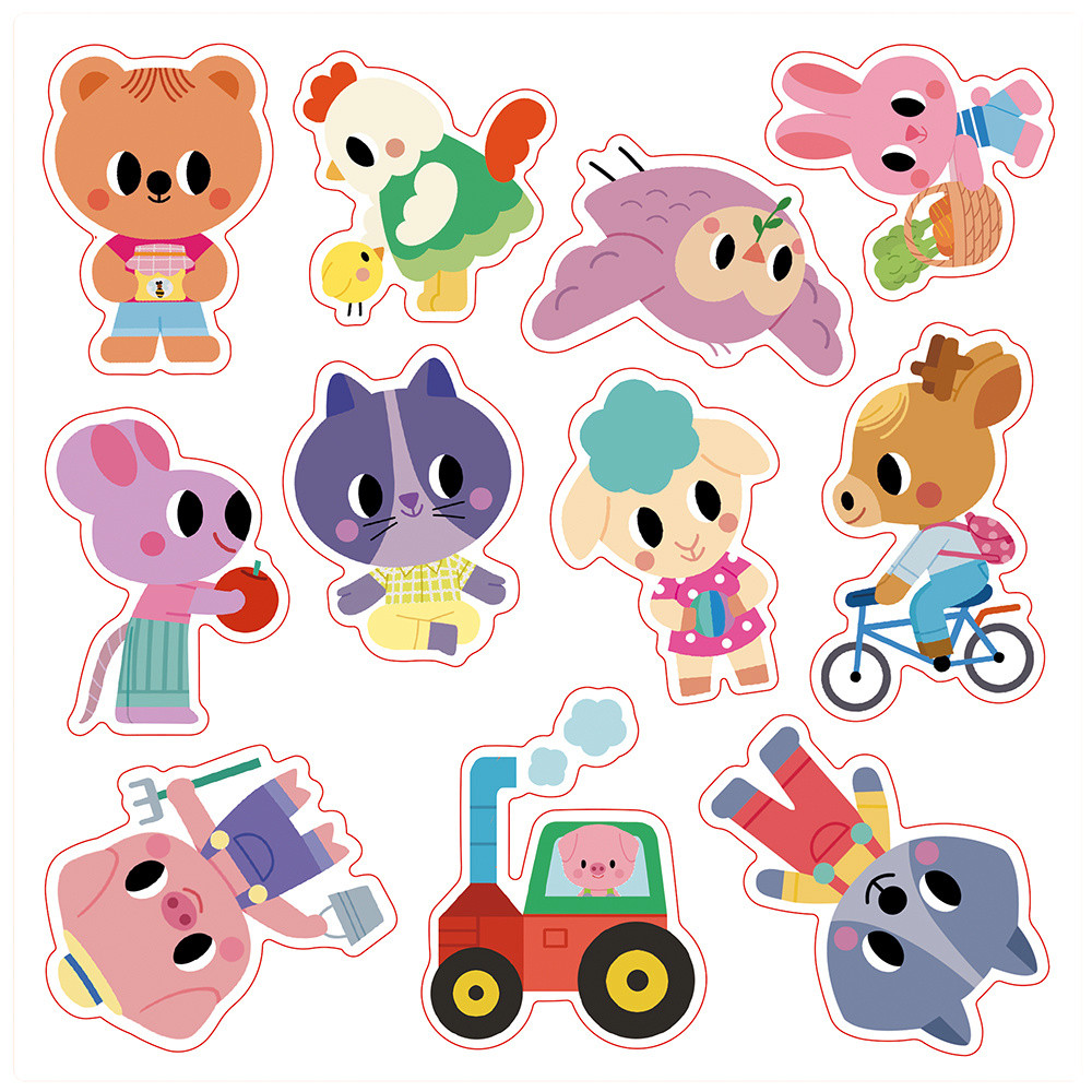 Creative Set of Thick Repositionable Stickers - 18 months : Mosaic ...