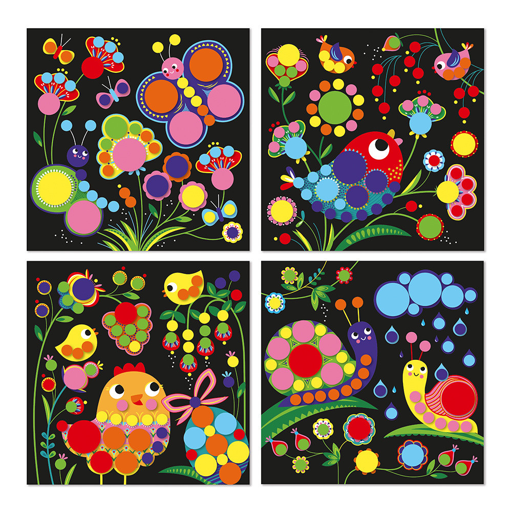Coffret Créatif Gommettes Rondes - 3 ans : Mosaïque, gommettes ...