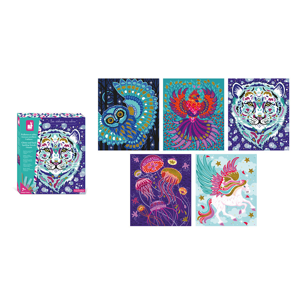 Glitter & Sand Glittering Animals : Glitter, Golden foil-stamping ...