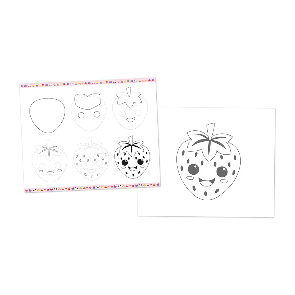 Creative Drawing Box 20 Kawaii Models : Painting by numbers & Colouring ...