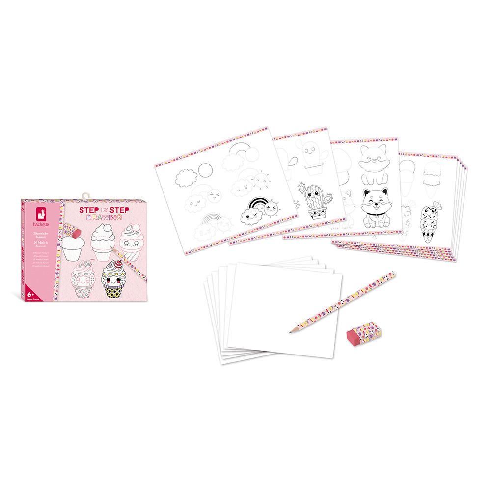 Creative Drawing Box 20 Kawaii Models : Painting by numbers & Colouring ...