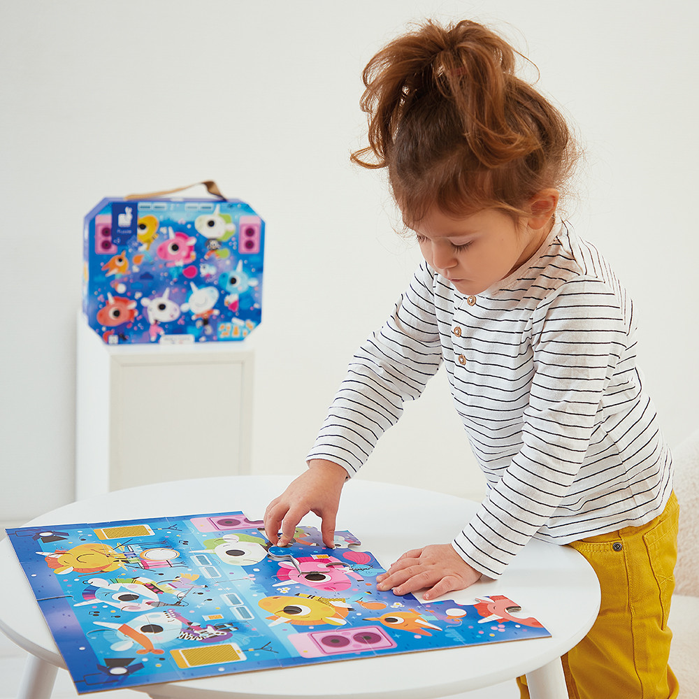 Puzzle Concert Rock Licornes 24 pièces : Puzzles 20 à 49 pièces Janod ...