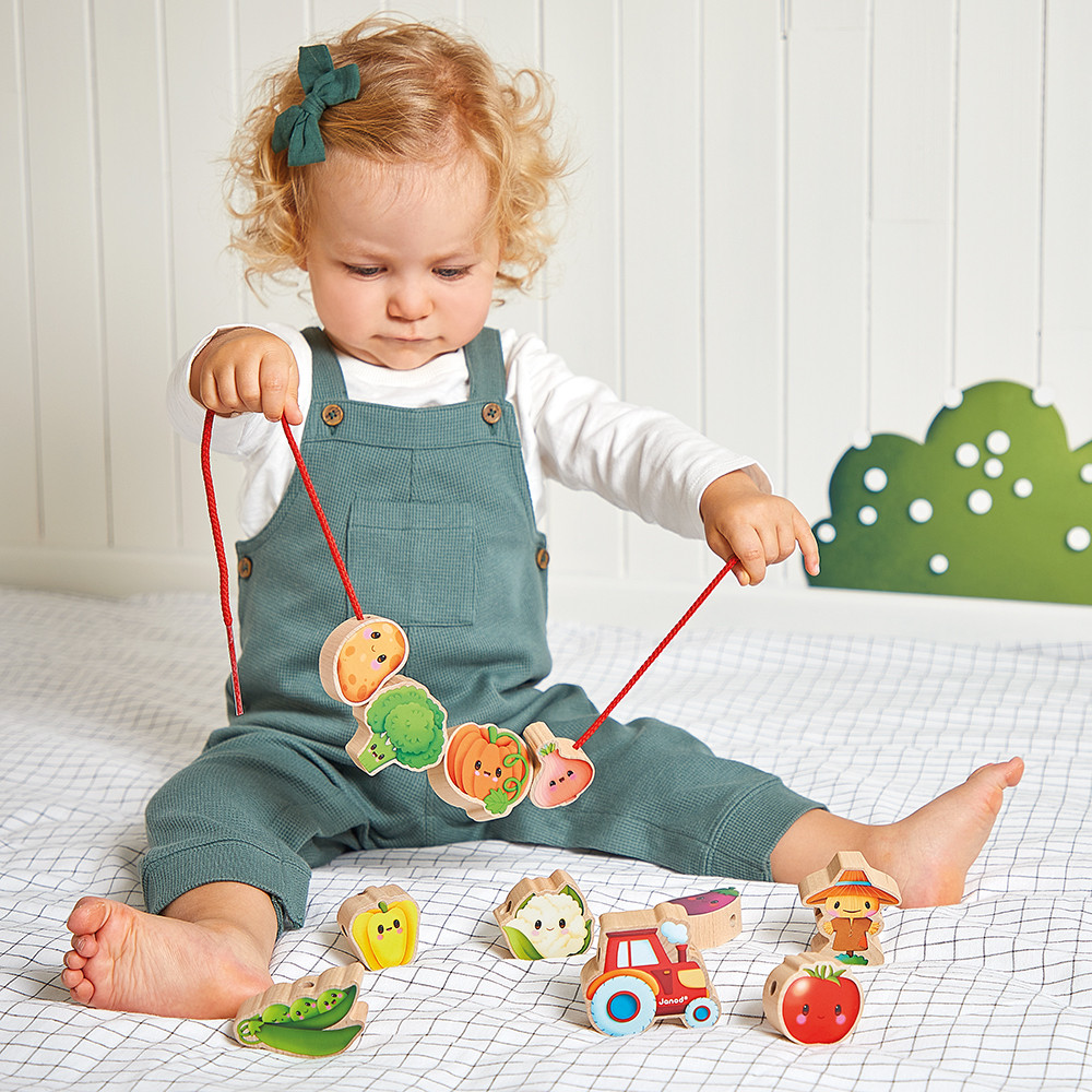 Vegetable Garden Threading Beads : Manipulation & stackers Janod - J03313